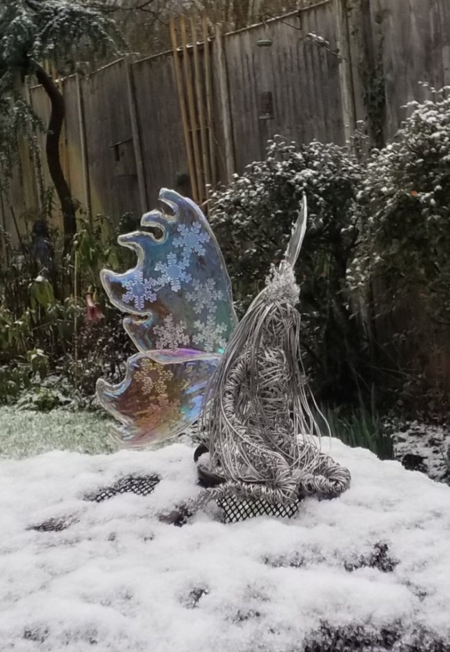 Winter Solstice - Ferndale Crafts / wire fairy / sculpture/ fairy/ gift